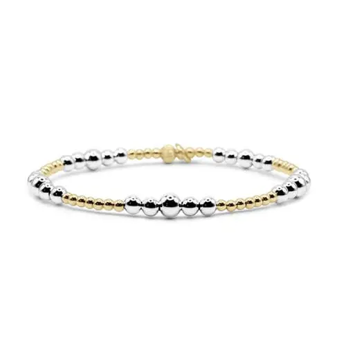 BOWOOD LANE Bliss Two-tone Beaded Bracelet - Gold