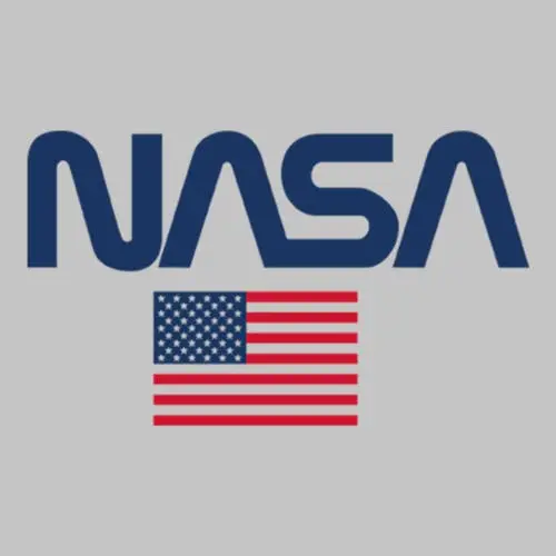 NASA Americana Logo Flag Graphic T-shirt