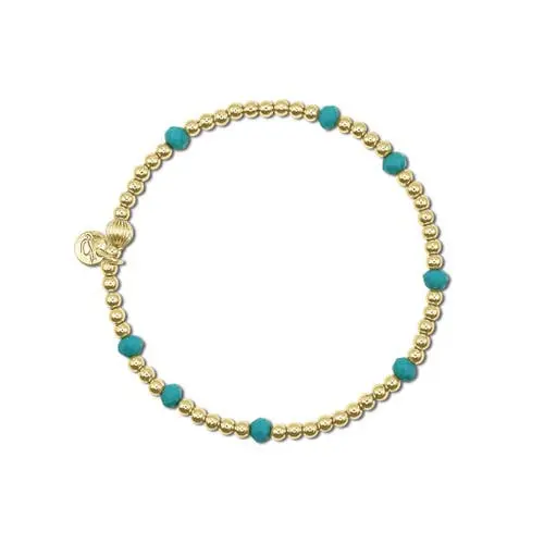 BOWOOD LANE Halston Beaded Bracelet - Gold