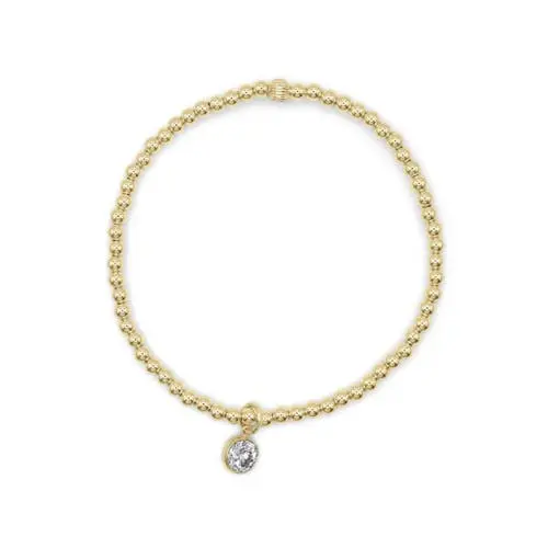 BOWOOD LANE Crystal Charm Filled Beaded Bracelet