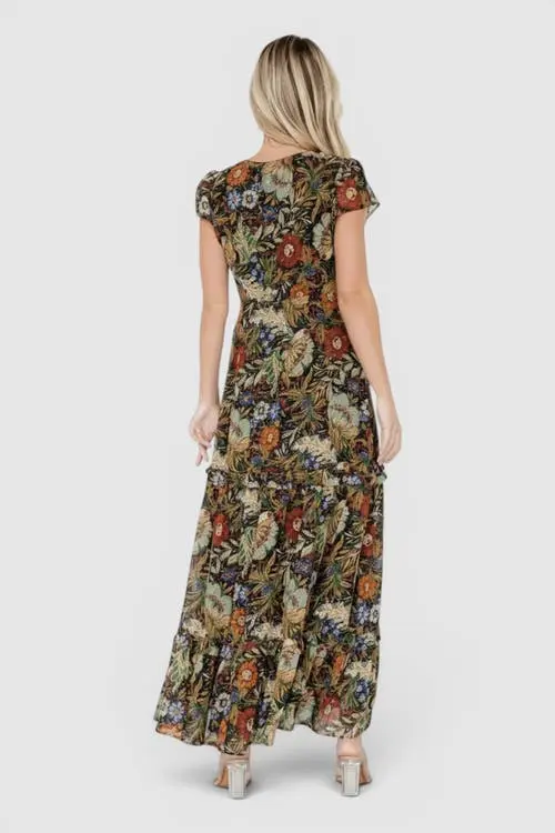 BALTIC BØRN Riverwood Deep V Maxi Dress