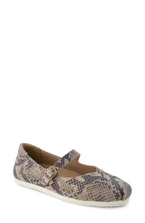 Toms Alpargata Mary Jane Flat - Medium Beige