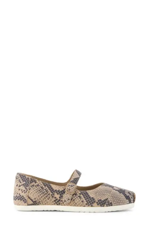 Toms Alpargata Mary Jane Flat - Medium Beige