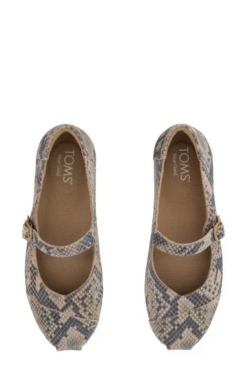 Toms Alpargata Mary Jane Flat - Medium Beige