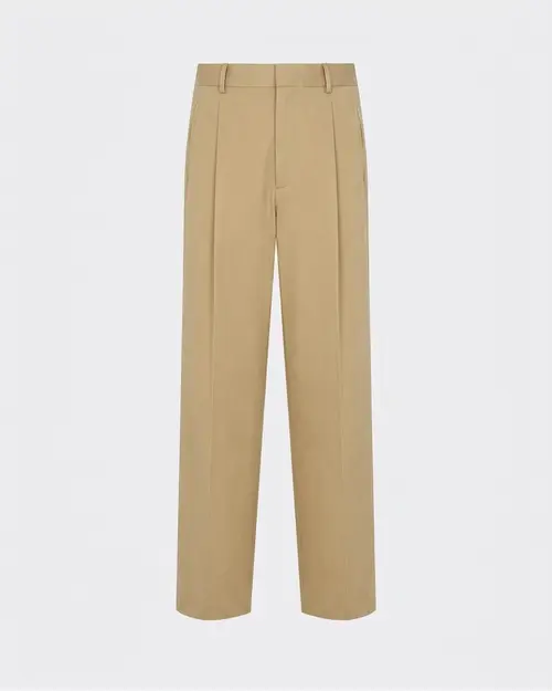 LE PERE Tailored Pleated Trouser - Tan