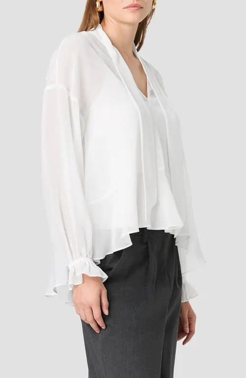 French Connection Marina Chiffon Long Sleeve Top