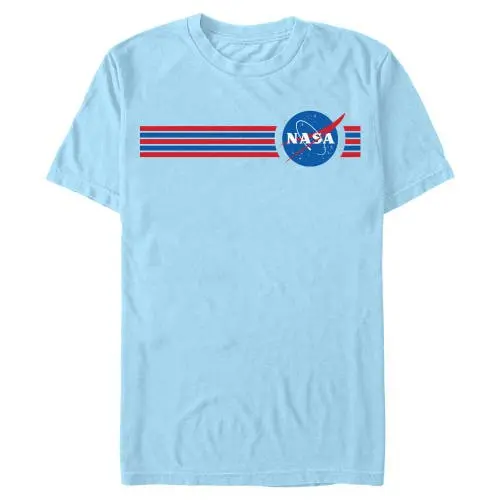 NASA Logo Stripes Graphic T-shirt