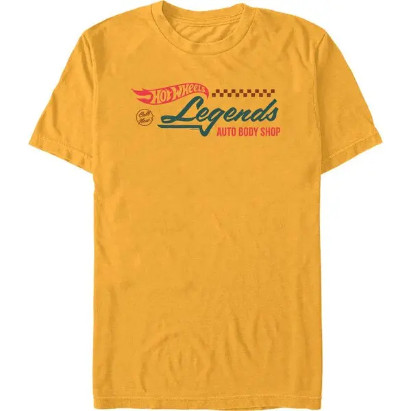HOT WHEELS Legends Auto Body Shop Graphic T-shirt - Gold