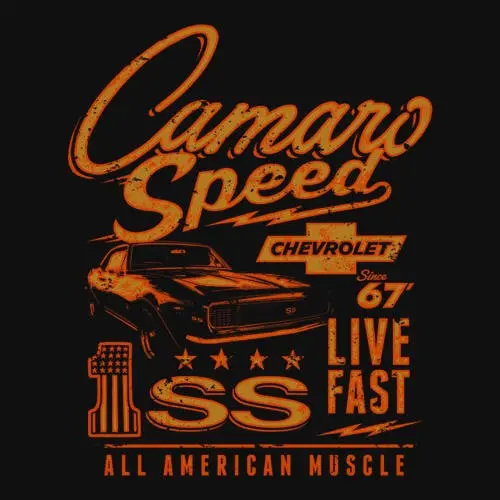 GENERAL MOTORS Camaro Live Fast Graphic T-shirt