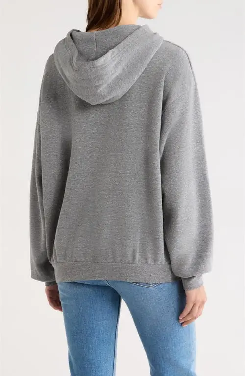 Aviator Nation 5 Stripe Hoodie - Heather Grey