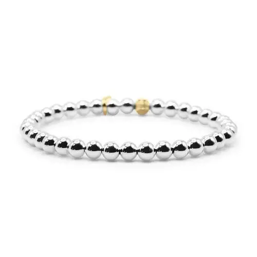 BOWOOD LANE 5mm Sterling Beaded Bracelet