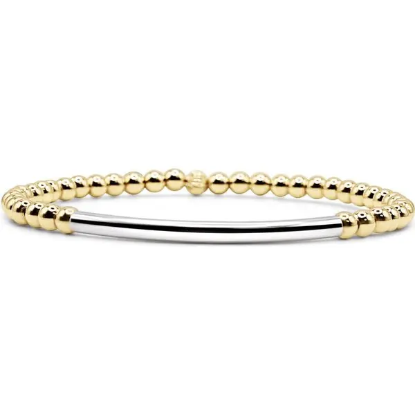 BOWOOD LANE London Two-tone Beaded Sterling Silver And Filled Bracelet