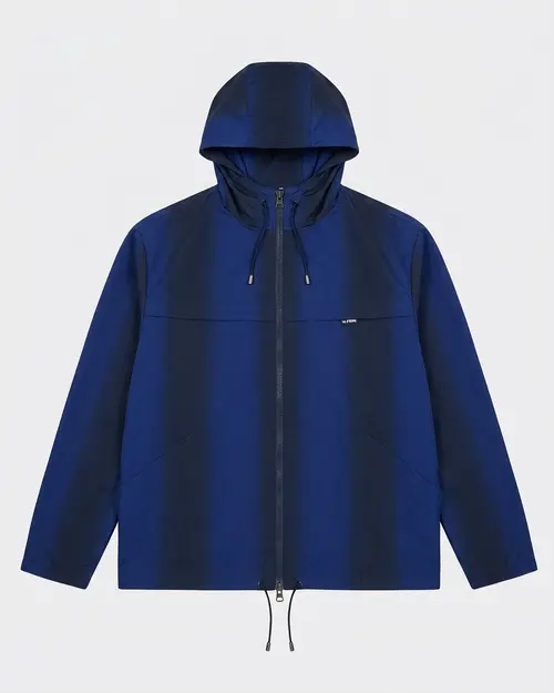LE PERE Hooded Zip Jacket - Blue