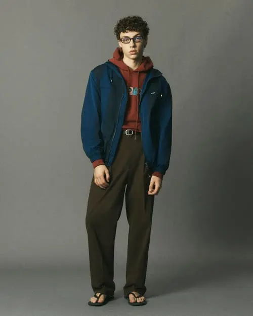 LE PERE Hooded Zip Jacket
