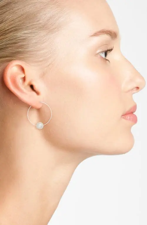 Chan Luu Freshwater Pearl Hoop Earrings
