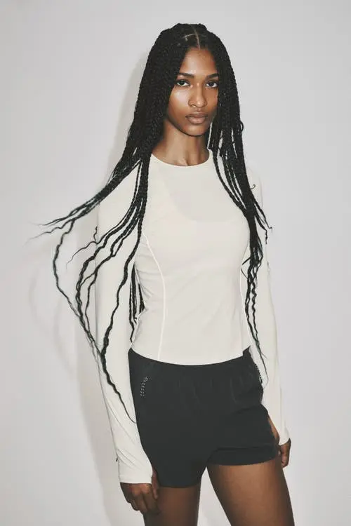 H&m Slim-fit Reflective Sports Top With Drymove™ Technology