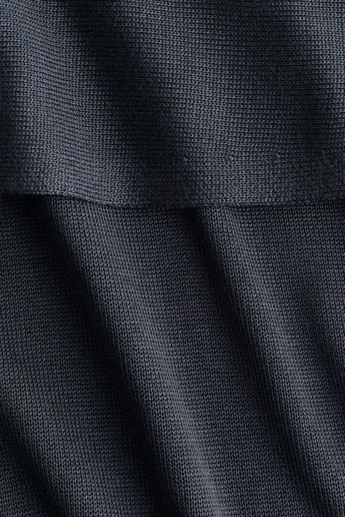 H&m Fine-knit Cape Top - Dark Gray