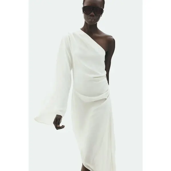 H&m Draped Asymmetric Dress