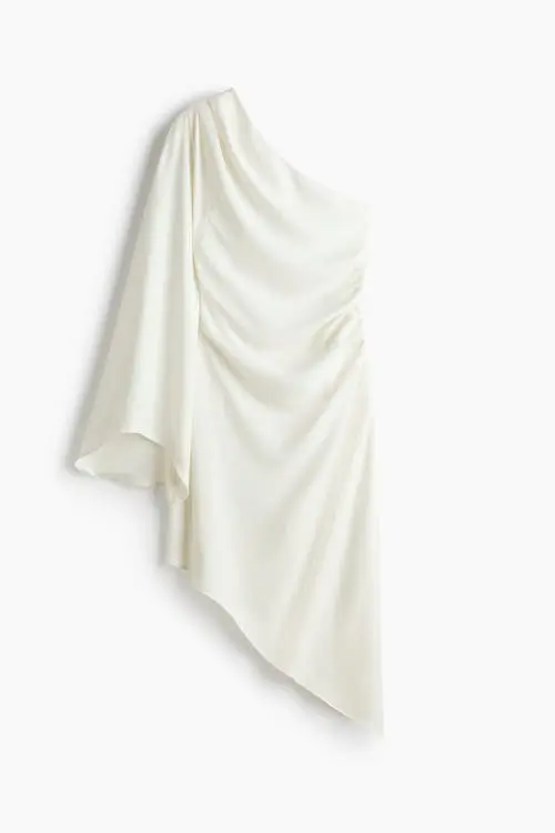 H&m Draped Asymmetric Dress