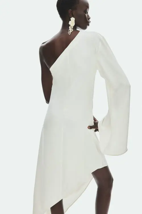 H&m Draped Asymmetric Dress