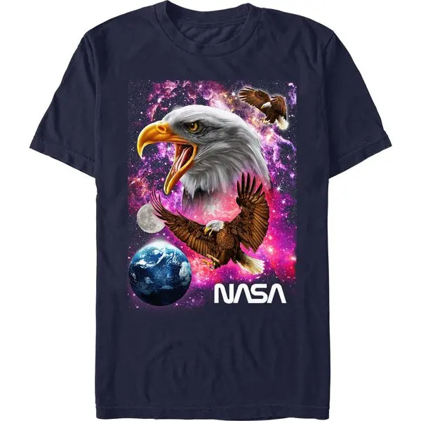 NASA Space Eagle Art Graphic T-shirt