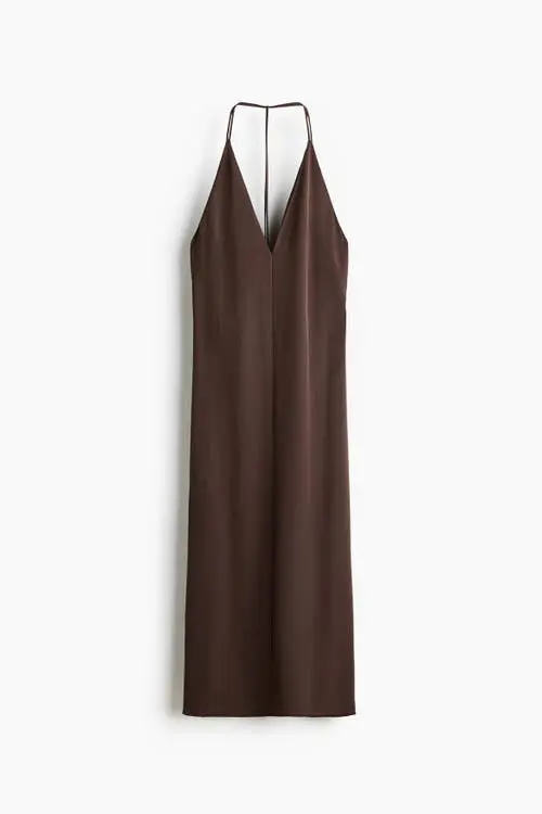 H&m Crêpe Halterneck Dress