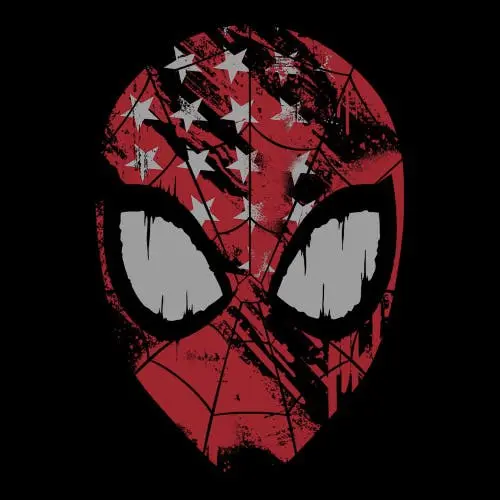 MARVEL: SPIDER-MAN Marvel Spider-man American Spidey Mask Graphic T-shirt
