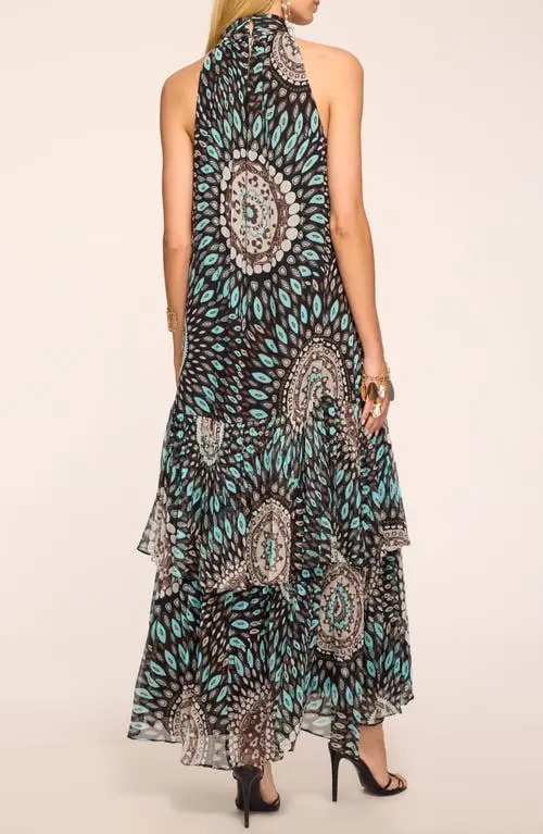 Ramy Brook River Medallion Silk Maxi Dress
