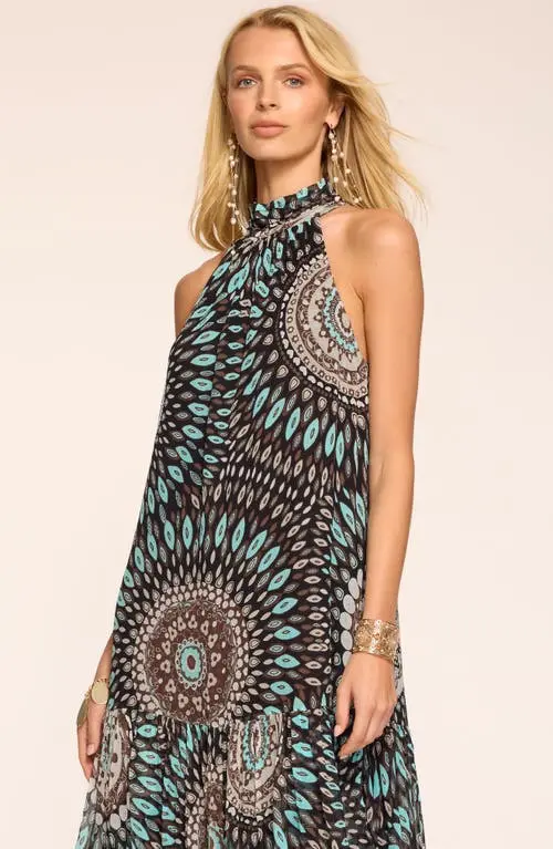 Ramy Brook River Medallion Silk Maxi Dress