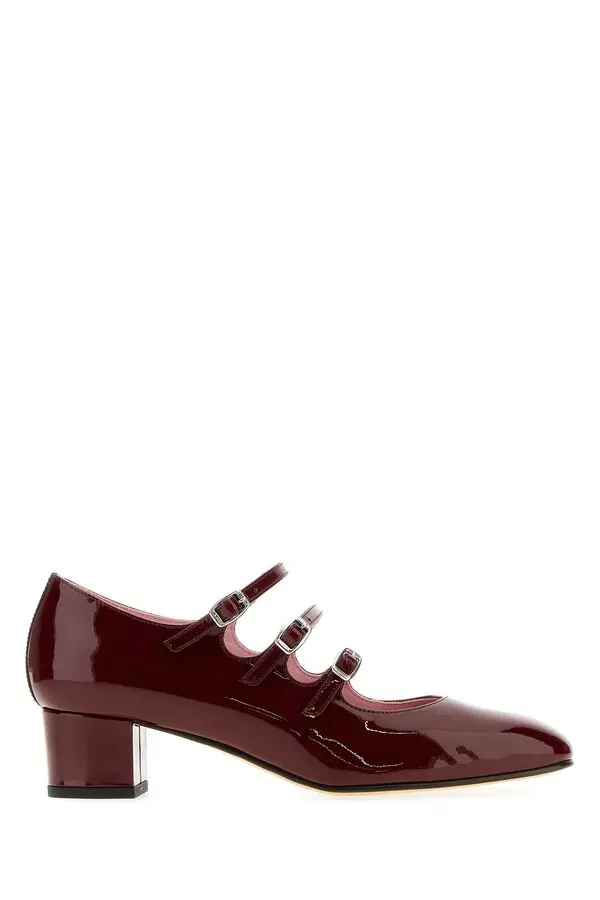 CAREL Burgundy Leather Kina Pumps