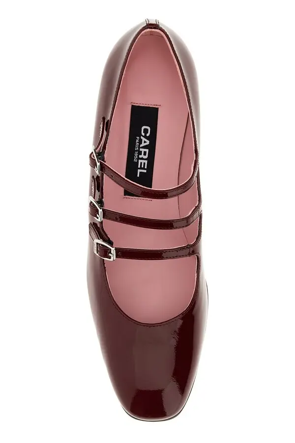 CAREL Burgundy Leather Kina Pumps