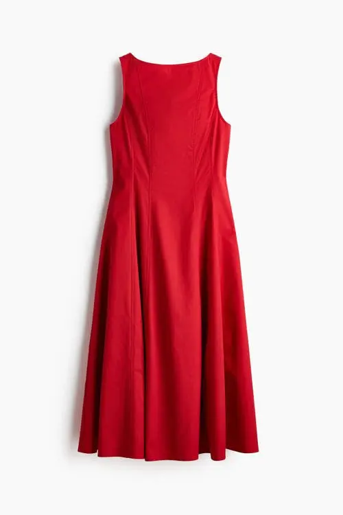 H&m Cutout Twill Dress