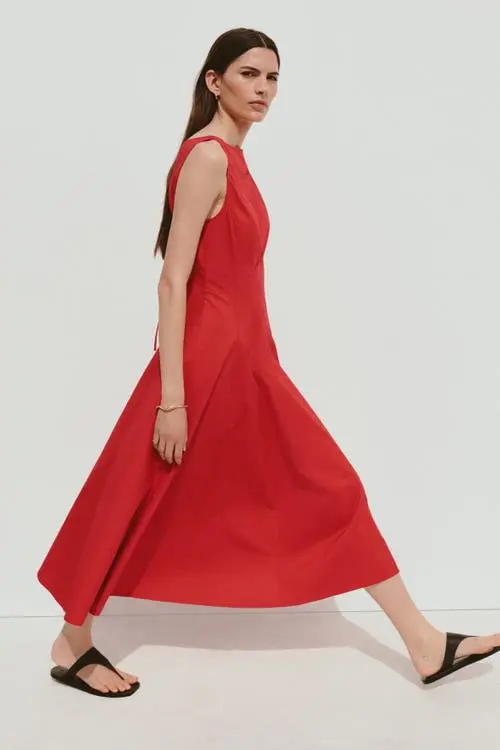 H&m Cutout Twill Dress