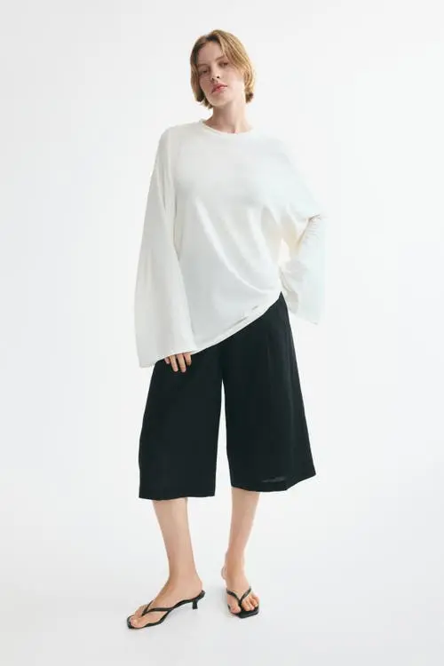 H&m Long-sleeved Cotton Top