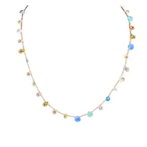 MADISON BEVERLY HILLS Multi Colored Gemstone Necklace