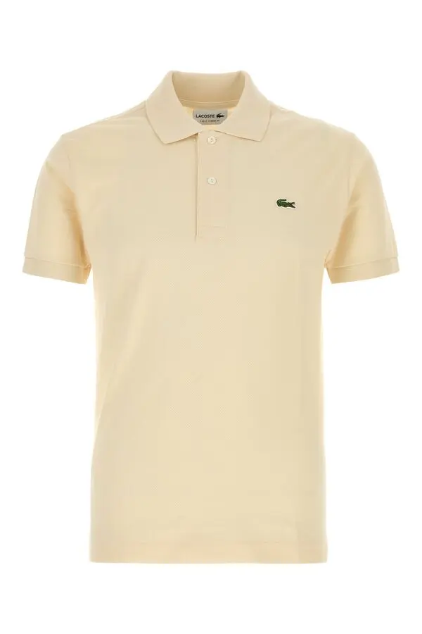 Lacoste Cream Piquet Polo Shirt - Yellow