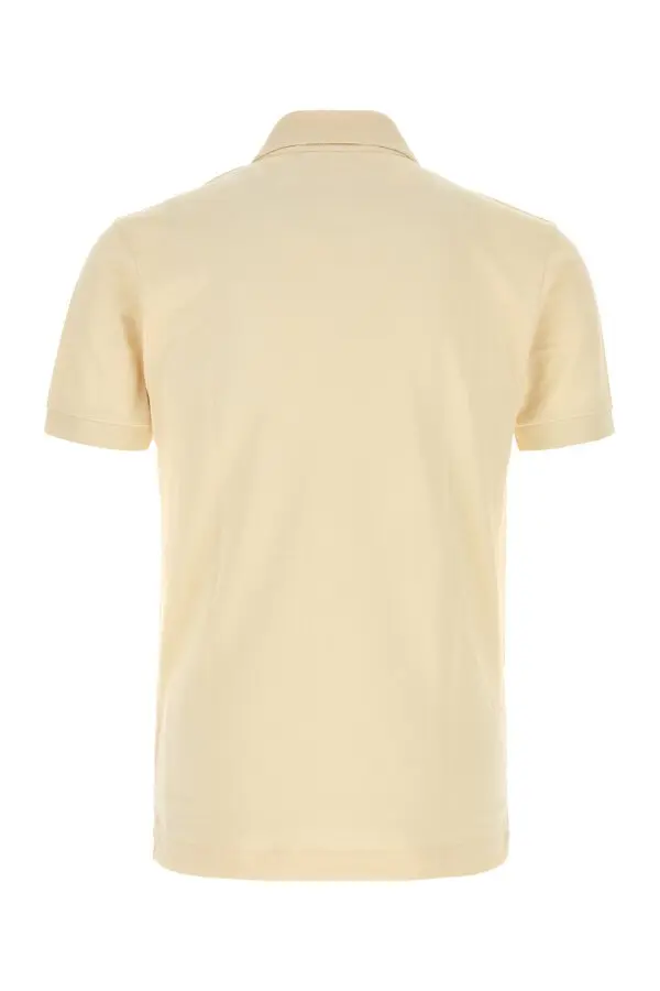Lacoste Cream Piquet Polo Shirt - Yellow