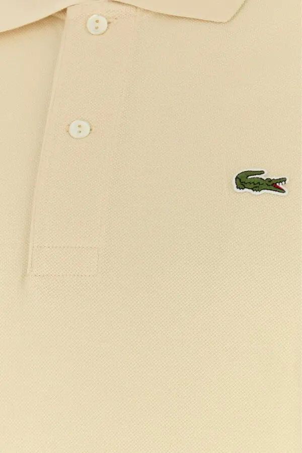 Lacoste Cream Piquet Polo Shirt - Yellow