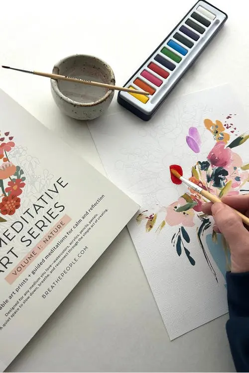 BREATHE PEOPLE Meditative Art Workbook