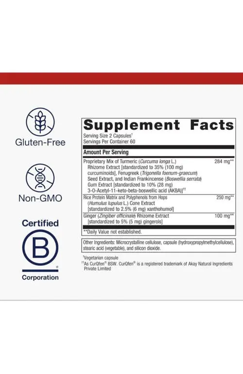 METAGENICS Inflavonoid Intensive Care Joint Support Supplement