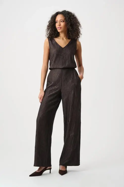 Joseph Ribkoff Pleated Satin Wide-leg Pants