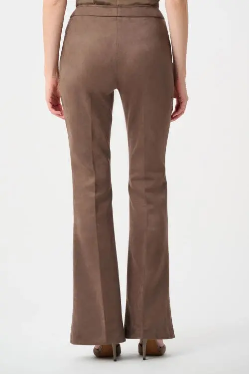 Joseph Ribkoff Scuba Suede Flared Pull-on Pants