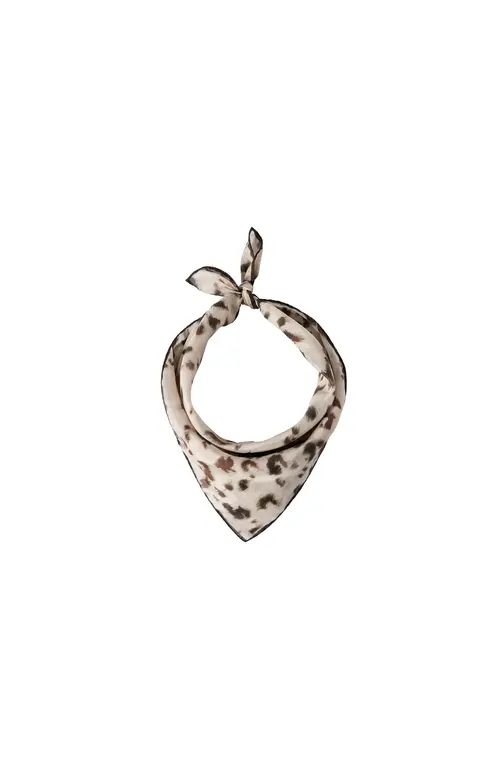 Brunello Cucinelli Lynx Print Silk Foulard