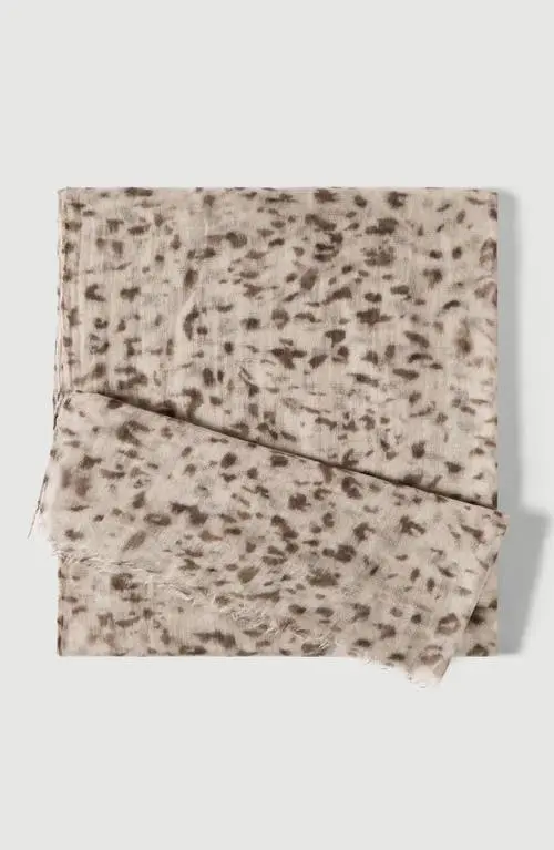 Brunello Cucinelli Lynx Print Cashmere Scarf