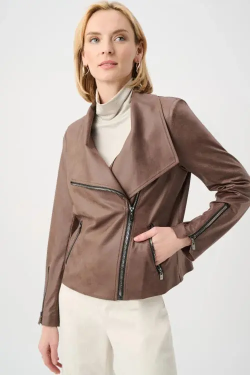 Joseph Ribkoff Foiled Knit Fitted Jacket