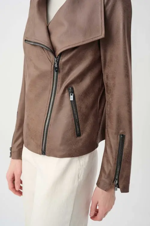 Joseph Ribkoff Foiled Knit Fitted Jacket
