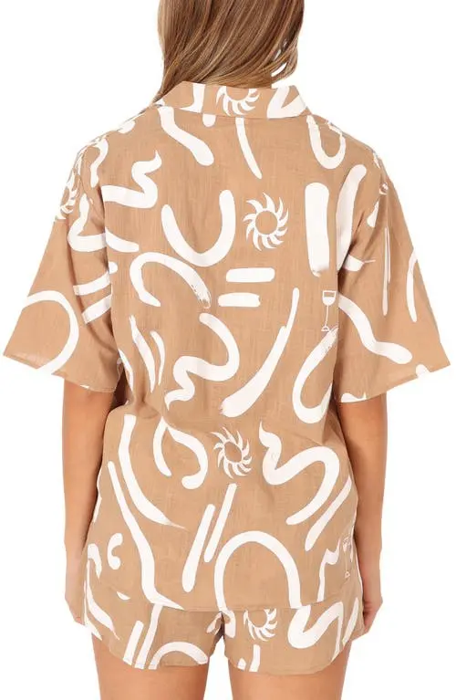 PETAL & PUP Soleil Button-up Shirt & Shorts