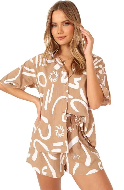 PETAL & PUP Soleil Button-up Shirt & Shorts
