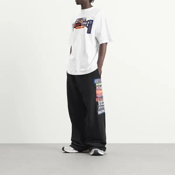 Balenciaga Bumper Stickers T-shirt - White