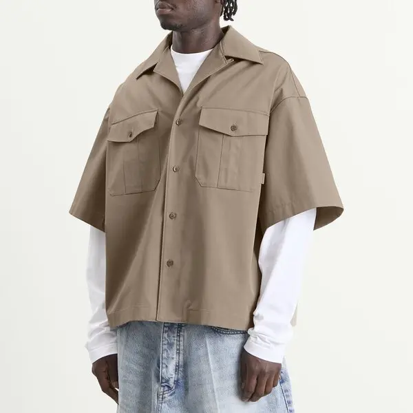 Balenciaga Double Layer Bowling Shirt